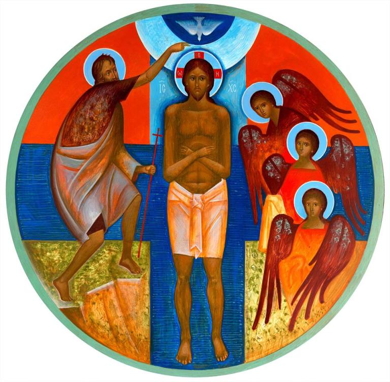 Contemporary icons of the Baptism of Christ – Art & Theology