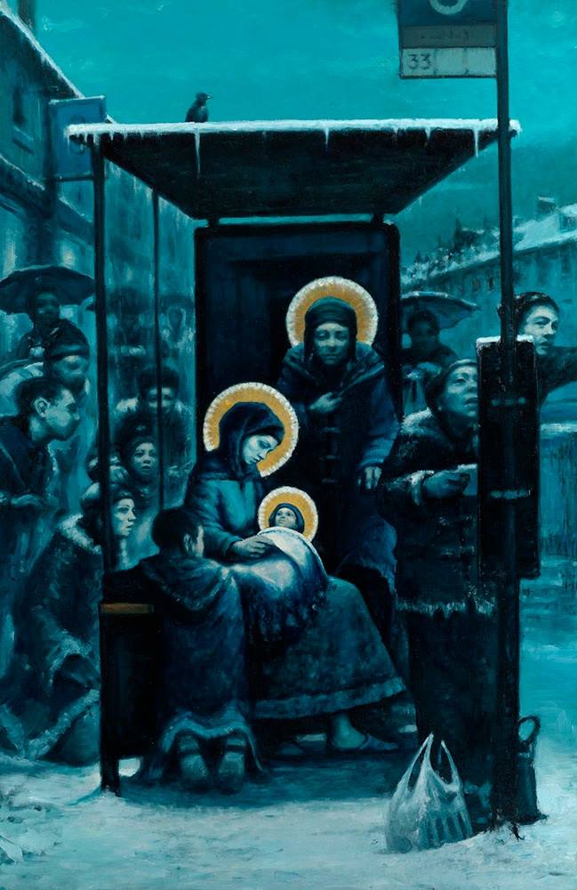 Advent, Day 22: Bus Stop Nativity – Art & Theology