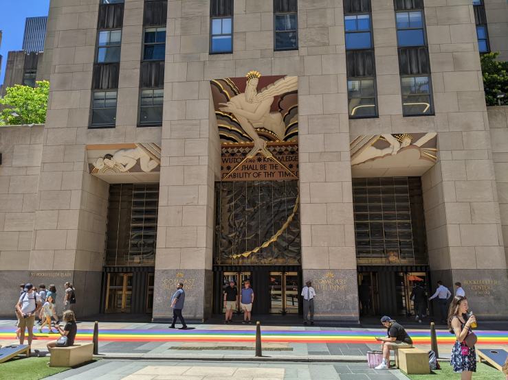 Art deco Wisdom sculpture at Rockefeller Center – Art & Theology